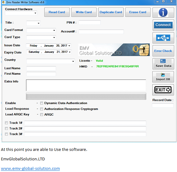 EMV Reader/Writer v8.6 ( EMV Software)