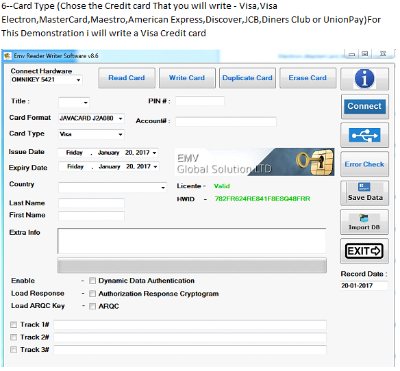 EMV Reader/Writer v8.6 ( EMV Software)