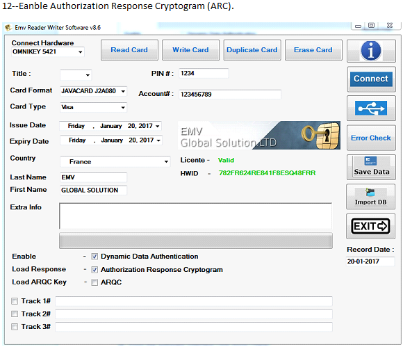 EMV Reader/Writer v8.6 ( EMV Software)