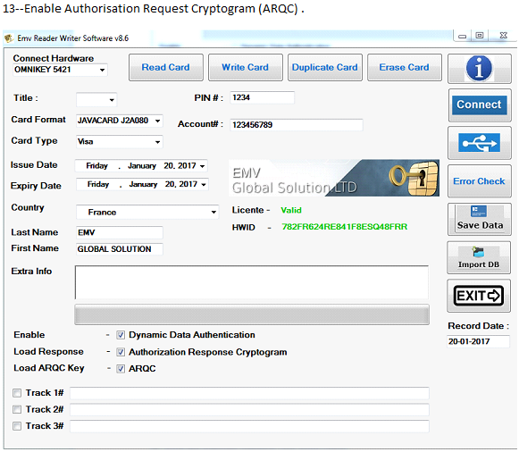 EMV Reader/Writer v8.6 ( EMV Software)