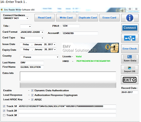 EMV Reader/Writer v8.6 ( EMV Software)