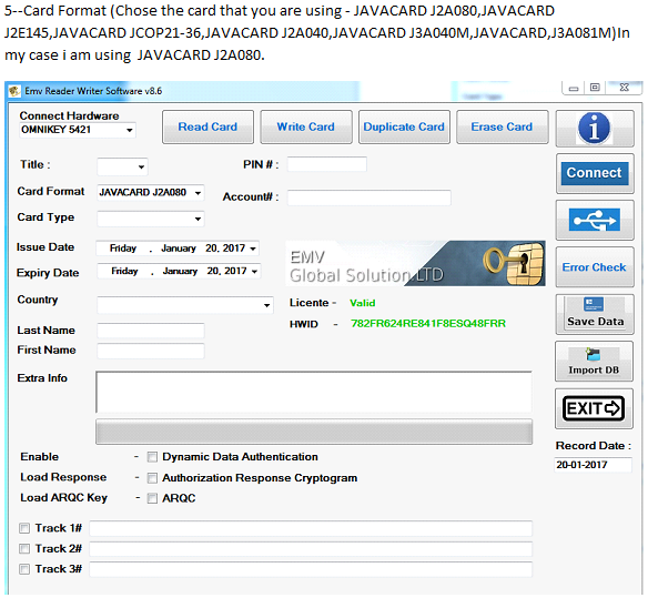 EMV Reader/Writer v8.6 ( EMV Software)