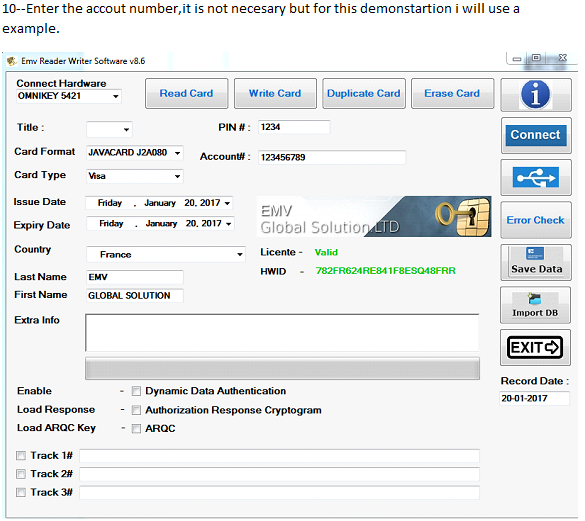 EMV Reader/Writer v8.6 ( EMV Software)